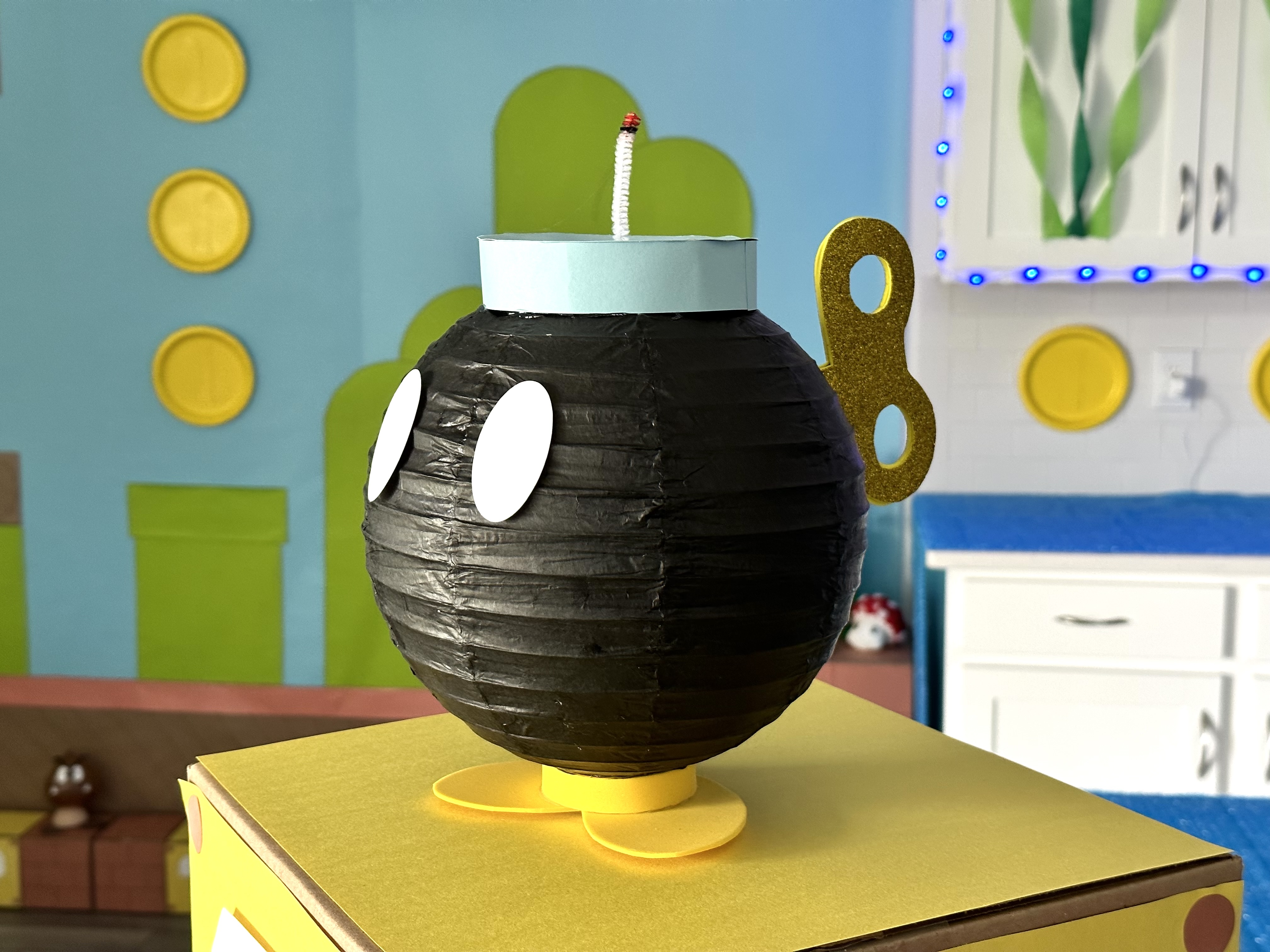 DIY Bob-Omb Decorations for a Mario Party – Once Upon a Theme